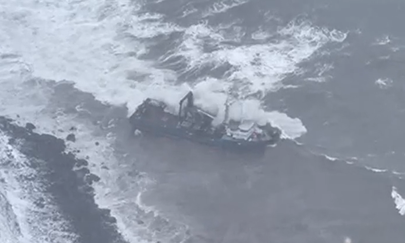 Nine Fishermen Rescued After Vessel Runs Aground in Bering Sea Storm ...